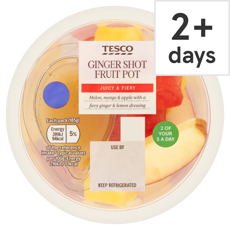Tesco Ginger Shot Fruit Pot 185g - Tesco Groceries