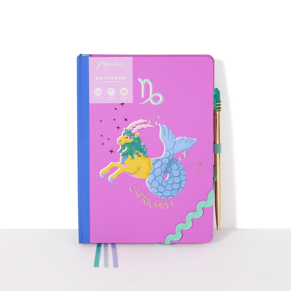 Paperchase Zodiac A5 Notebook - Capricorn - Tesco Groceries