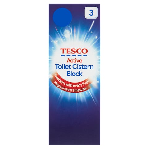 Tesco Active Toilet Cistern Block 3X45g - Tesco Groceries