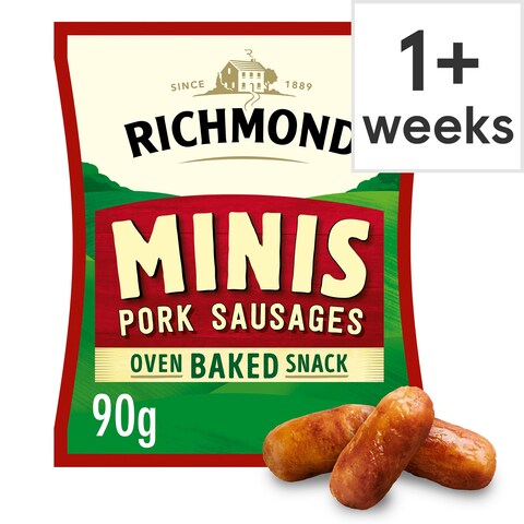 Richmond Minis Pork Sausages 90G - Tesco Groceries