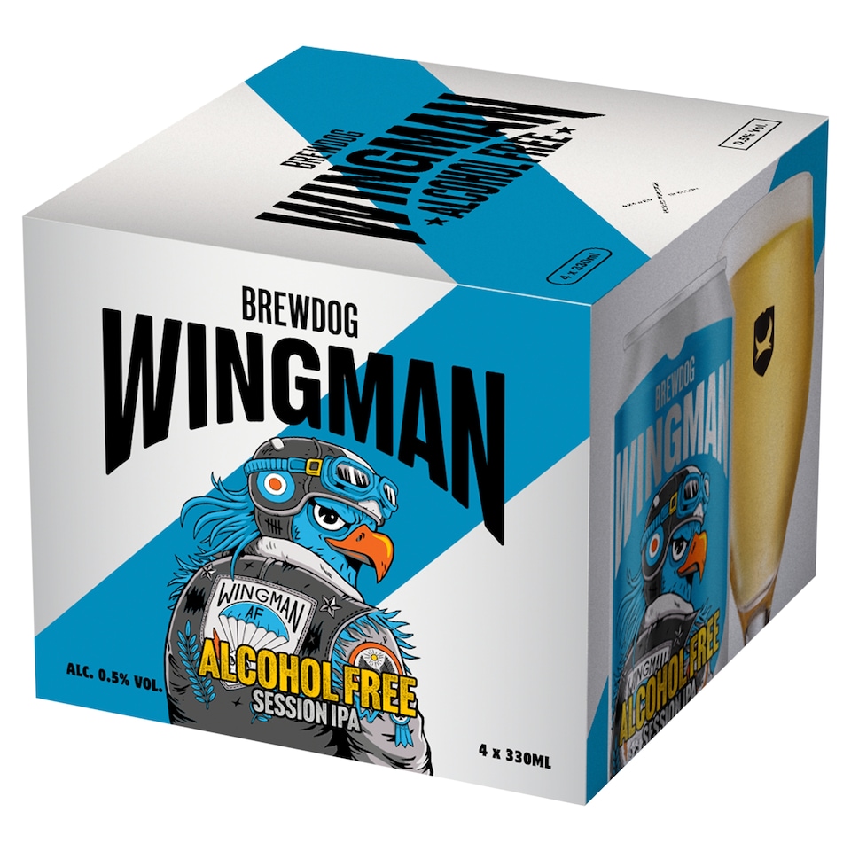BrewDog Wingman AF Alcohol Free IPA 4x330ml - Tesco Groceries