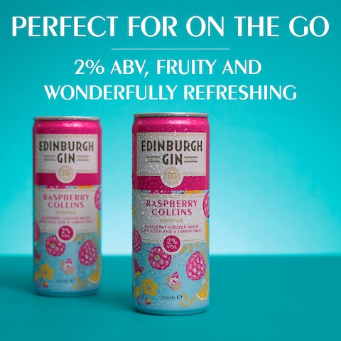 Edinburgh Gin Raspberry Collins Cocktail 250ml - Tesco Groceries