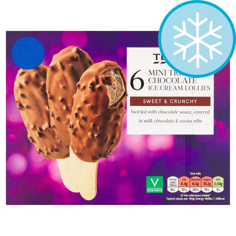Tesco Mini Triple Chocolate Ice Cream 6x37g - Tesco Groceries
