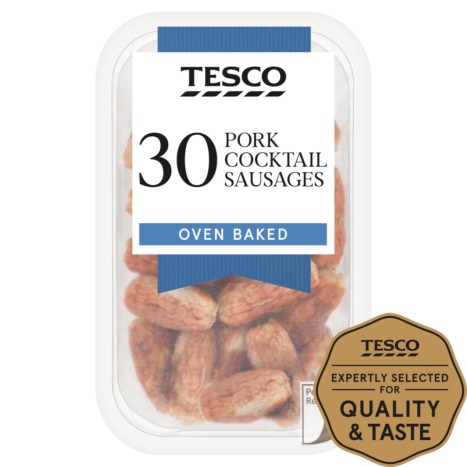 Tesco 30 Bitesize Pork Cocktail Sausages 255G - Tesco Groceries