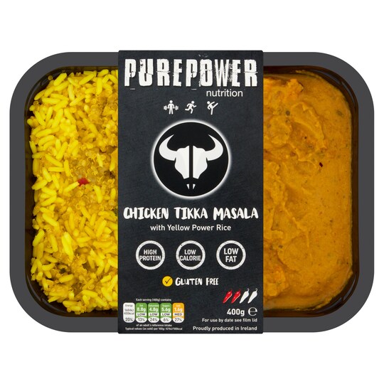 Purepower Chicken Tikka Masala With Power Rice 400G - Tesco Groceries