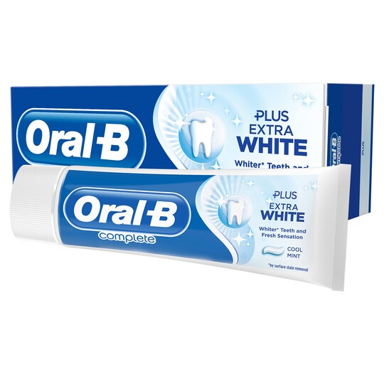Oral-B Complete Extra White Toothpaste 75Ml - Tesco Groceries