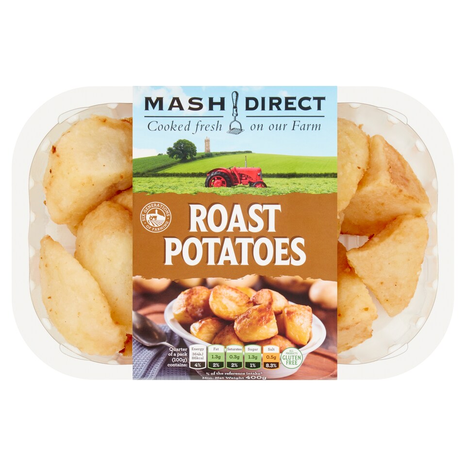 Mash Direct Roast Potatoes 400g - Tesco Groceries
