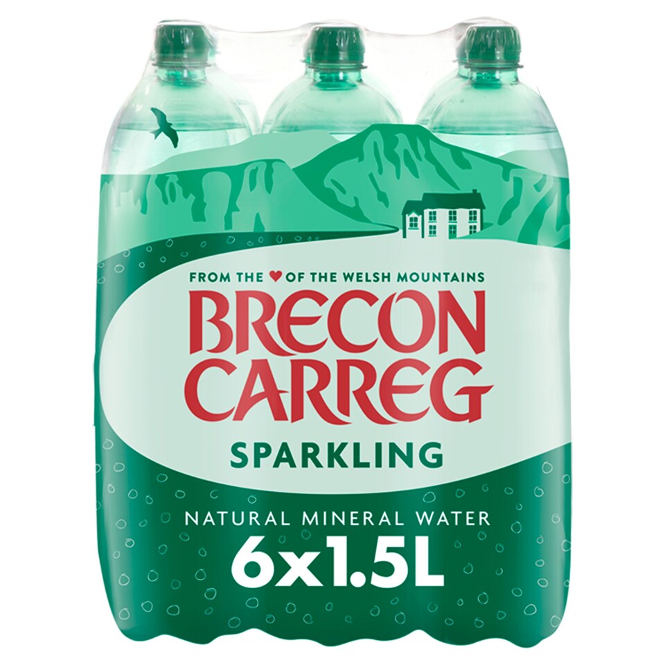 Brecon Carreg Sparkling 6X1.5Ltr - Tesco Groceries