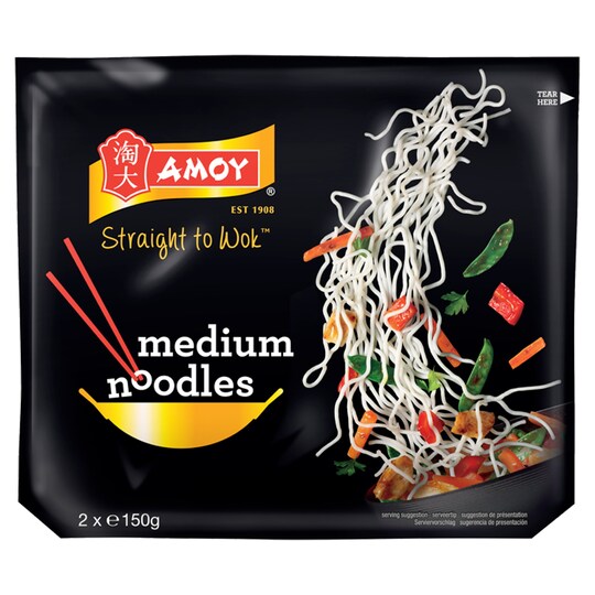 Amoy Medium Noodles 2X150g - Tesco Groceries