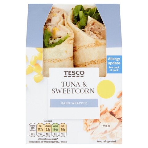 Tesco Tuna & Sweetcorn Wrap - Tesco Groceries
