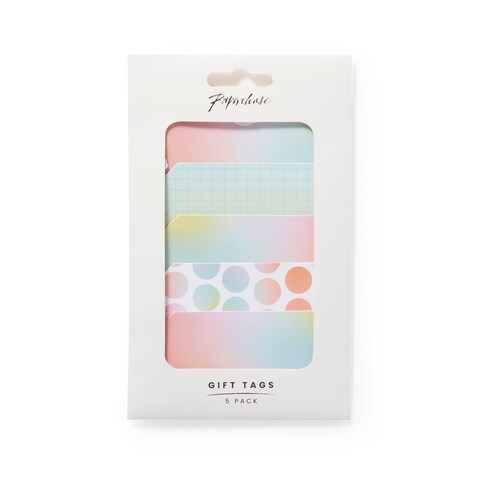 Paperchase Ombre 5 Pack Gift Tags - Tesco Groceries