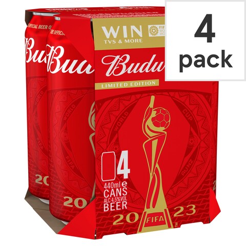 Budweiser 4X440ml - Tesco Groceries