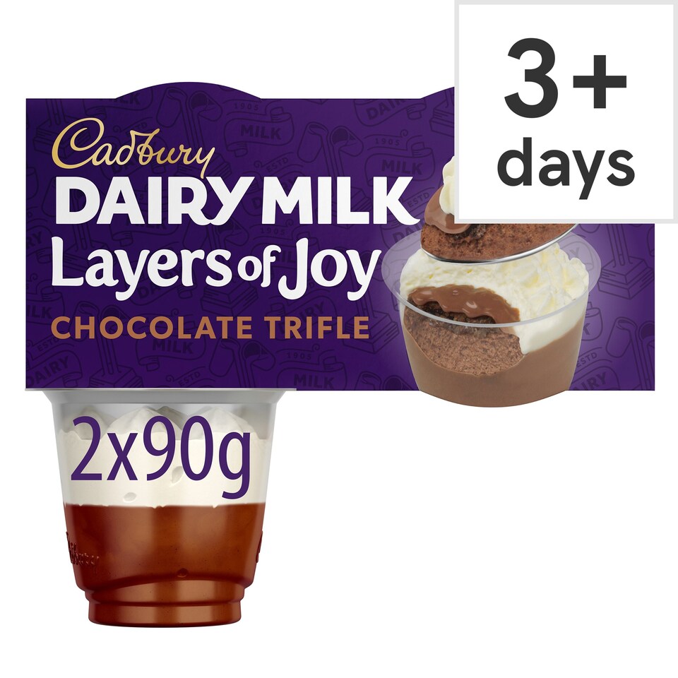 Cadbury Layers Of Joy Chocolate Dessert 2 X90g Tesco Groceries