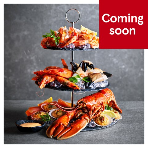 100. Tesco Finest 3-Tier Seafood Platter 1.323kg (Serves 6) - Tesco ...