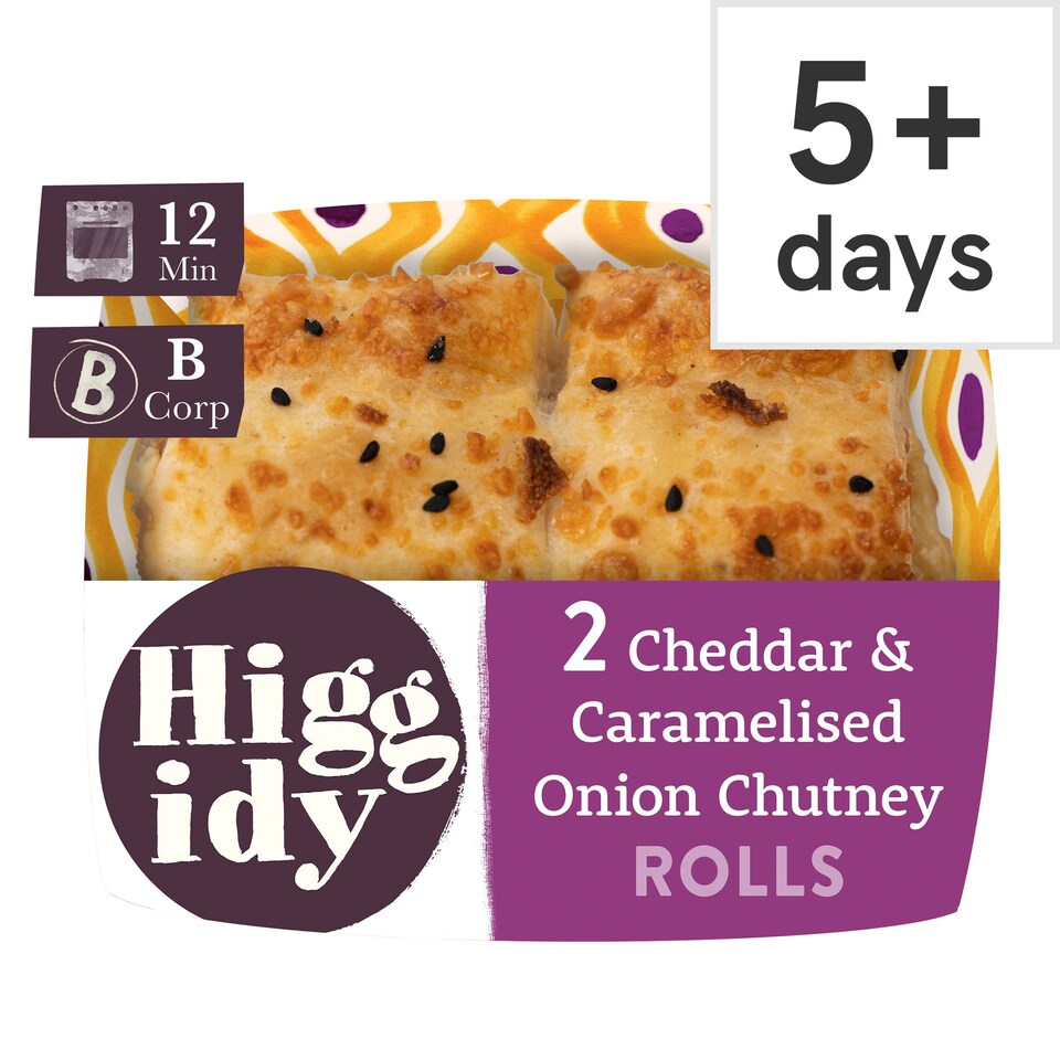 Higgidy Cheddar & Caramalised Onion Chutney Rolls x2 54g - Tesco Groceries