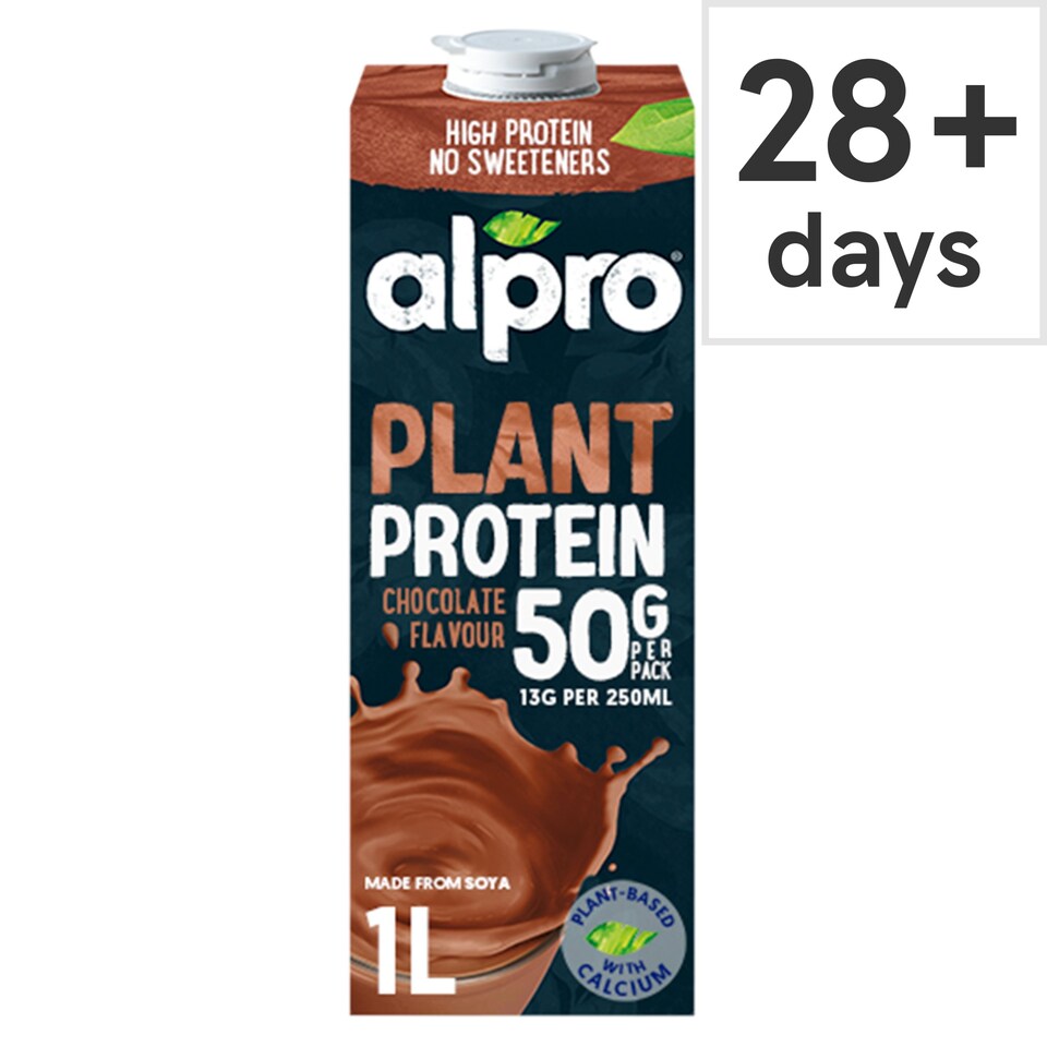 Alpro High Protein Soya Chocolate Long Life Dairy Free Drink 1L - Tesco ...