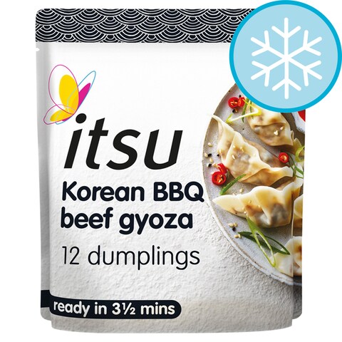 Itsu Korean Bbq Beef Gyoza 12 Dumplings 240G - Tesco Groceries