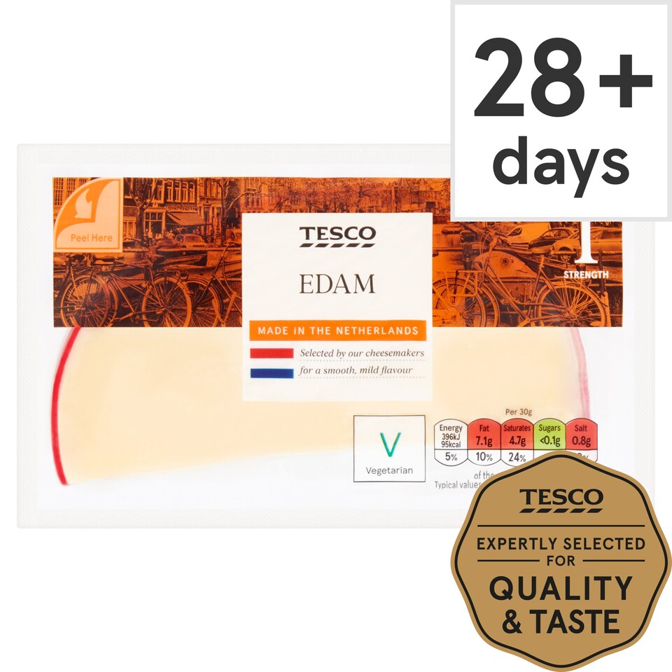 Tesco Mild Edam Wedge Cheese 310 G - Tesco Groceries