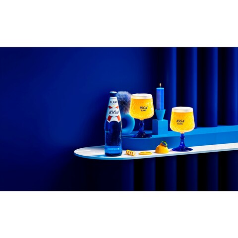 Kronenbourg 1664 Blanc Premium Lager Beer Bottle 600ml - Tesco Groceries