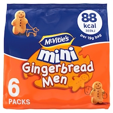Mcvitie's Mini Gingerbread Men 6X19g - Tesco Groceries
