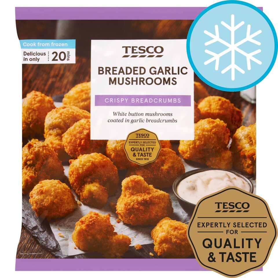 Tesco Garlic Breaded Mushrooms 400G - Tesco Groceries