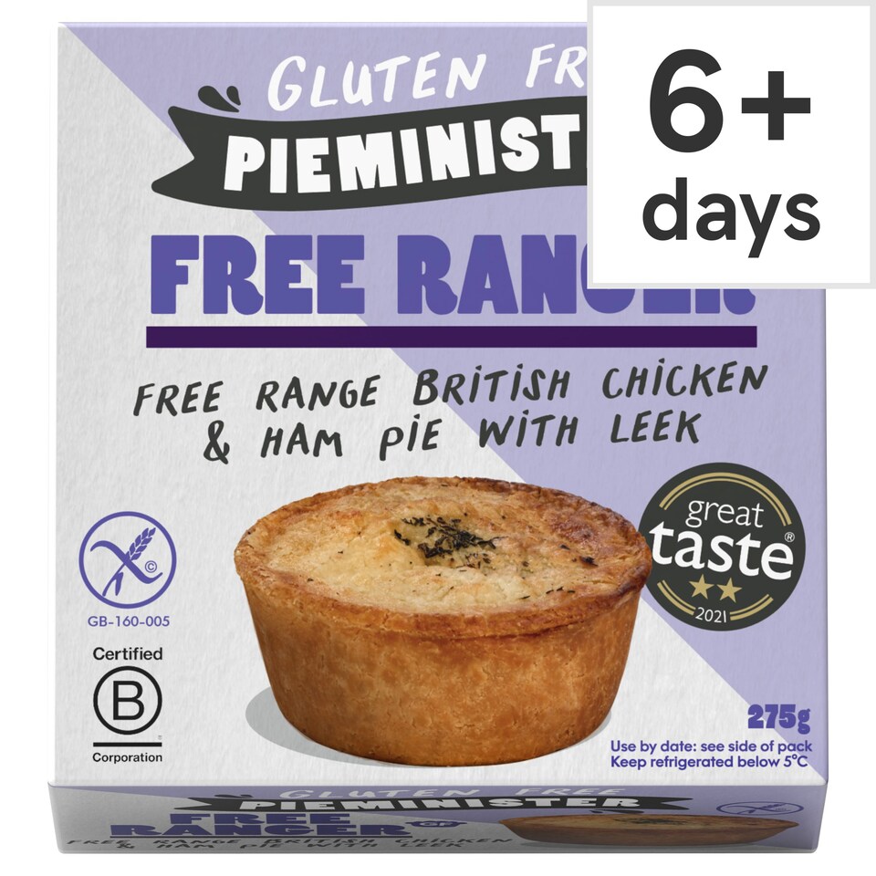 Pieminister Gluten Free Ranger Chicken Ham & Leek Pie 275G - Tesco ...