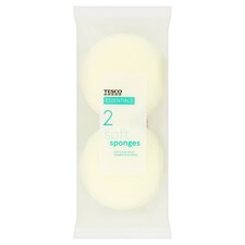Tesco Essentials Soft Sponges 2 Pack - Tesco Groceries