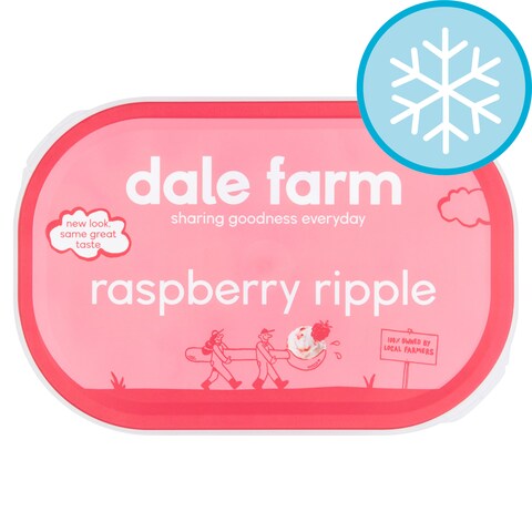Dale Farm Raspberry Ripple 900Ml - Tesco Groceries