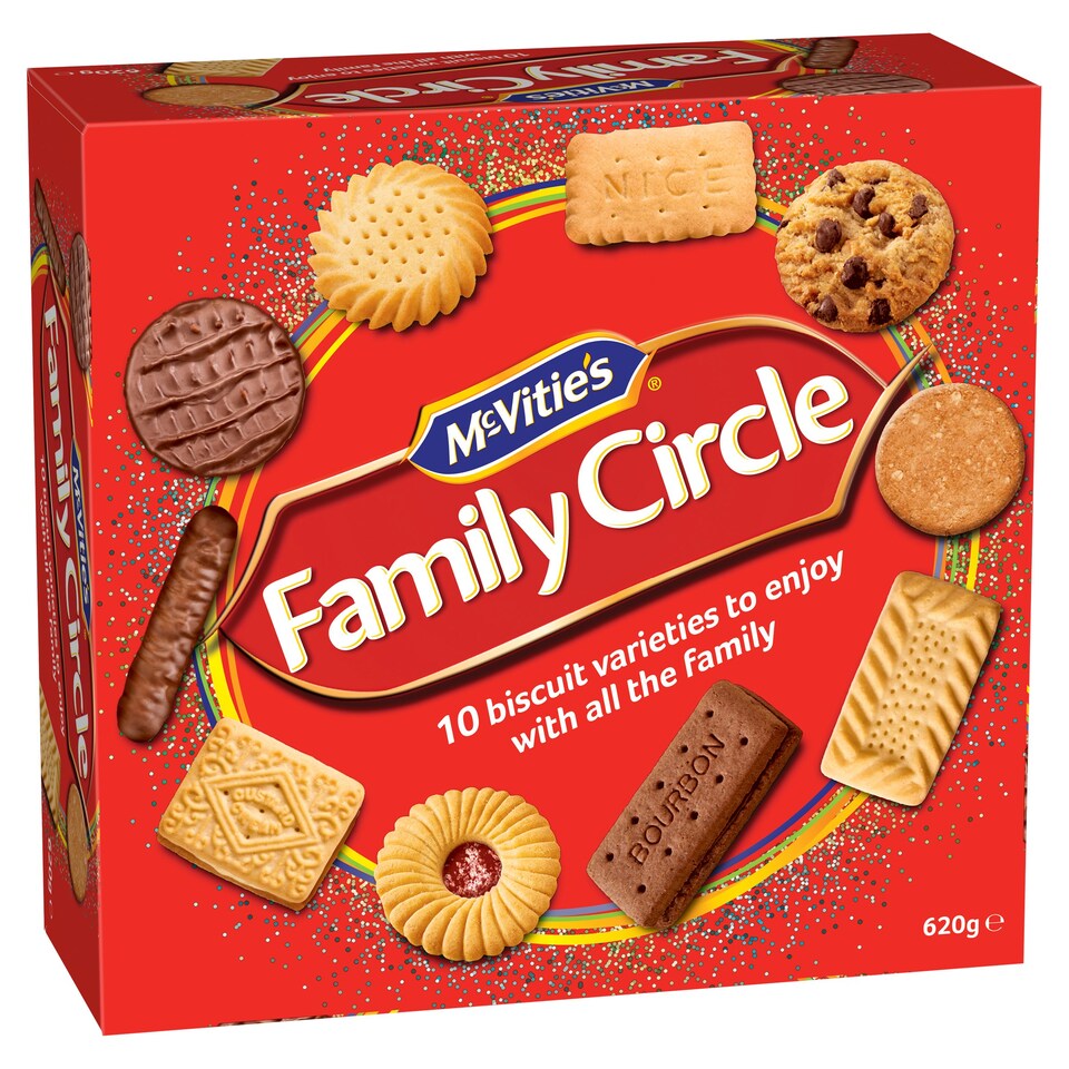 Mcvitie's Family Circle Biscuits 620G - Tesco Groceries