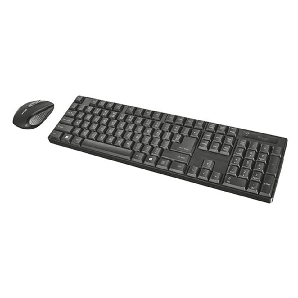 Trust Wireless Keyboard Mouse Combo - Tesco Groceries