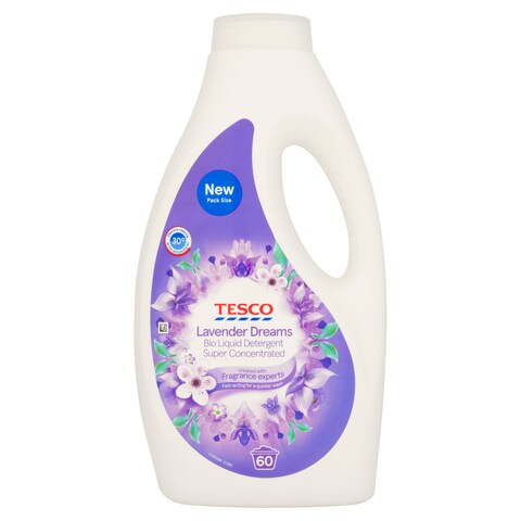 Tesco Lavender Dreams Bio Liquid Detergent Super Concentrated 60W 1.5L ...