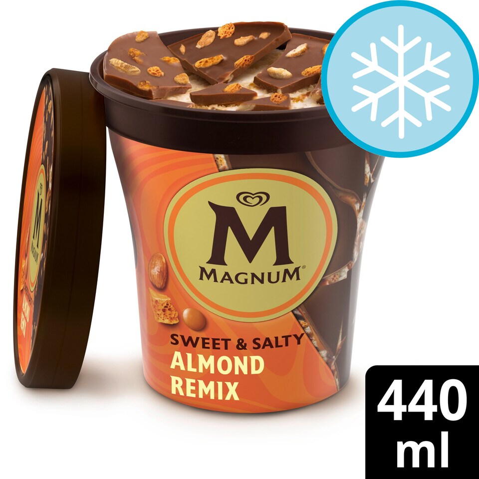 Magnum Sweet Salty Almond Remix Ice Cream 440Ml Tesco Groceries