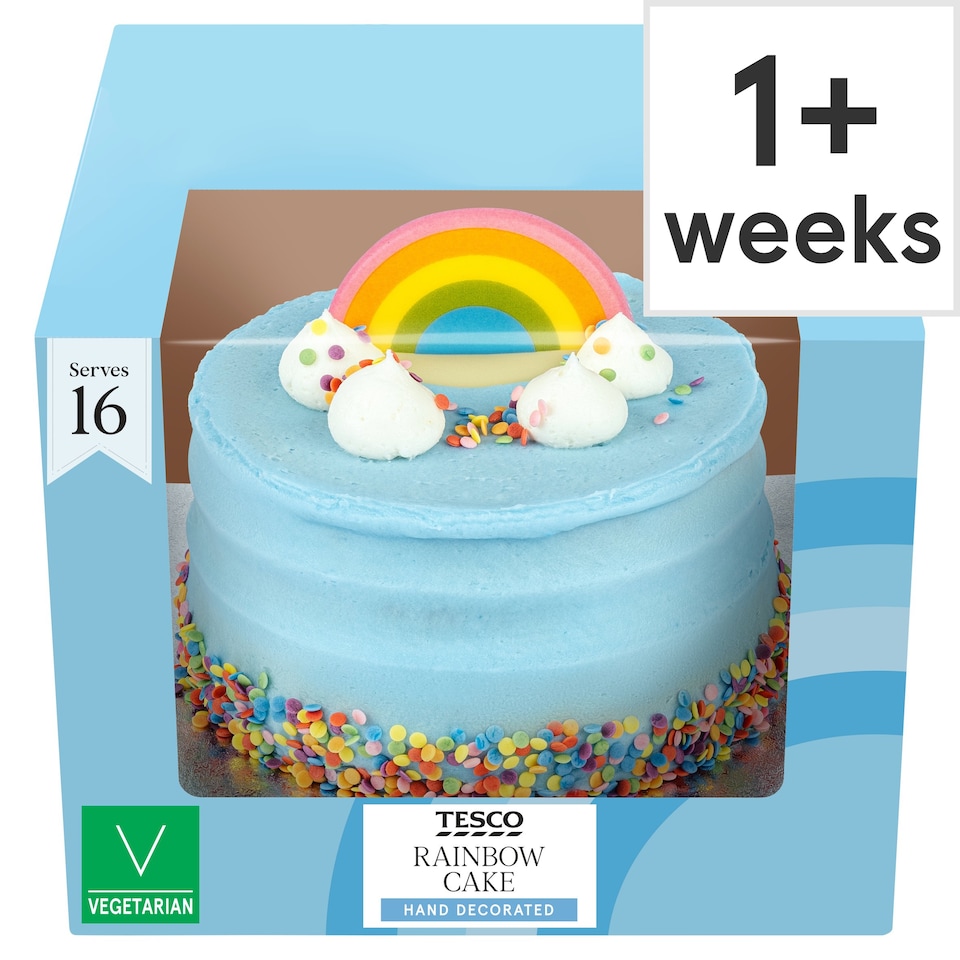 Tesco Rainbow Cake - Tesco Groceries