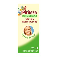 Piriteze Allergy Syrup 70Ml - Tesco Groceries