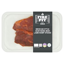 Tesco Fire Pit Mexican Style Northern Irish Lamb Rump Steaks 220g ...
