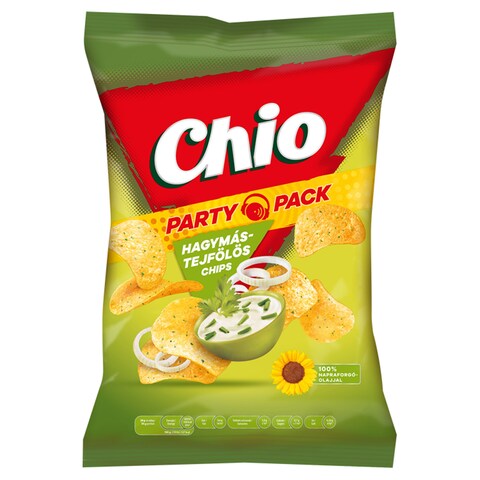 Chio Party Pack hagymás-tejfölös burgonyachips 240 g - Tesco Groceries