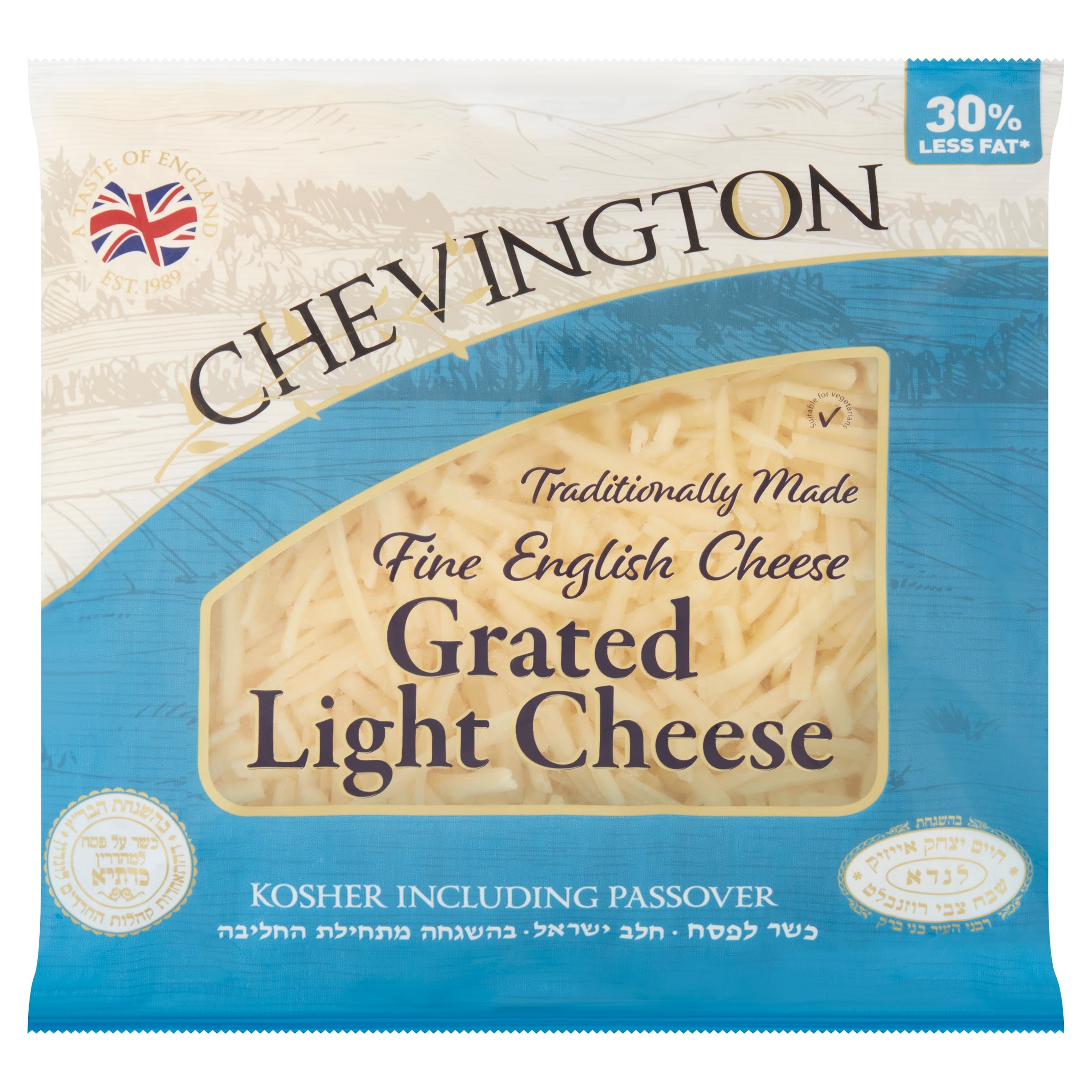 Chevington Grated Light Cheese 400G - Tesco Groceries