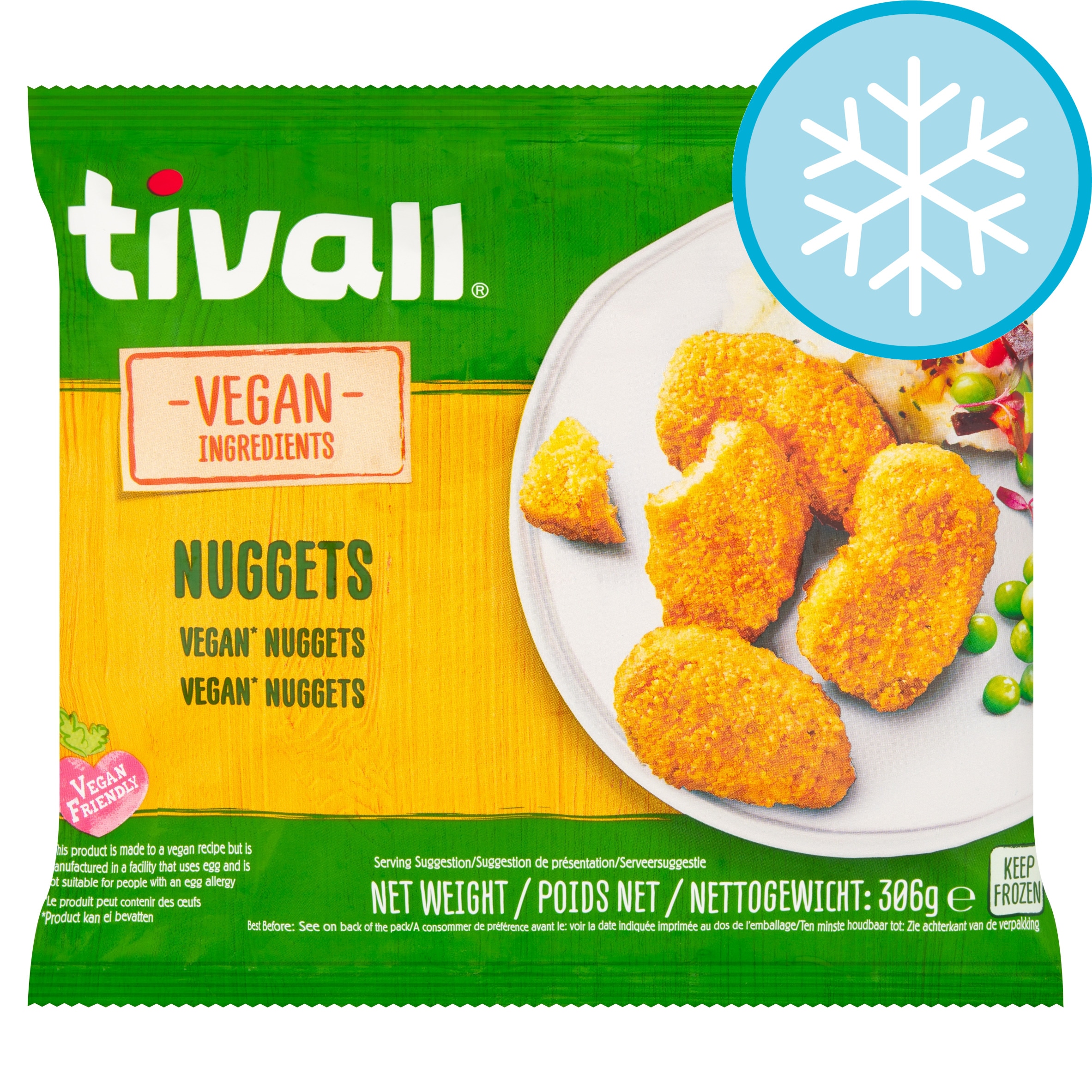 Tivall Vegan Nuggets 306G - Tesco Groceries