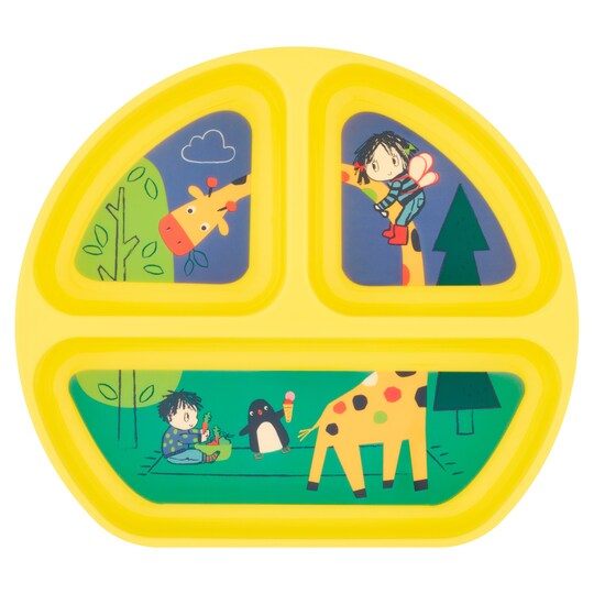 Fred & Flo Divided Plate - Tesco Groceries