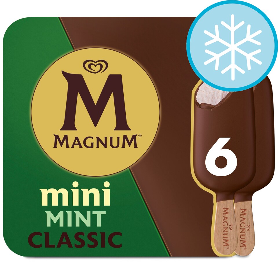 Magnum Mini Clsc And Mint Ice Cream Sticks 6X55ml - Tesco Groceries