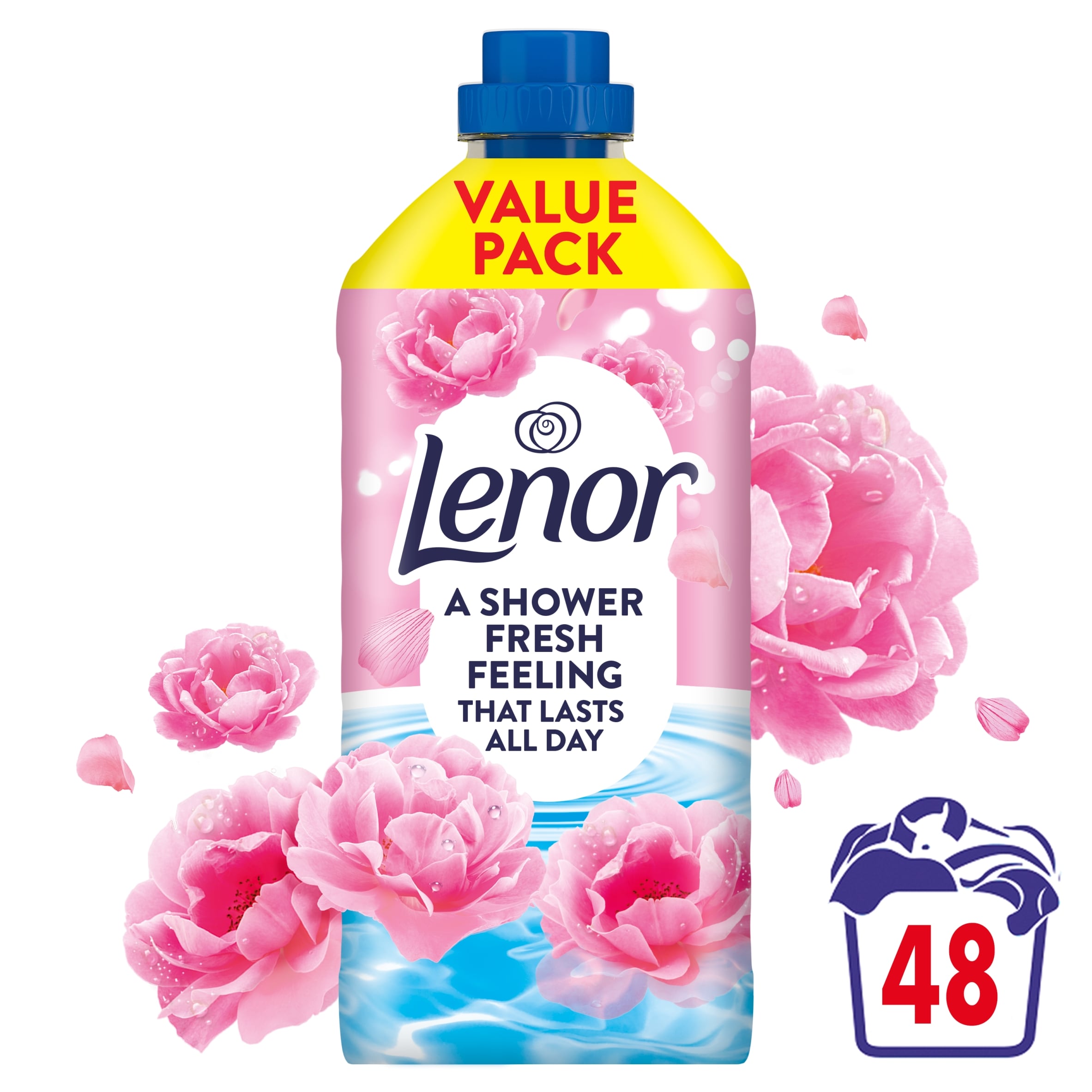 Lenor Floral Fresh Liquid Fabric Softener 48 Washes 1.488L - Tesco ...