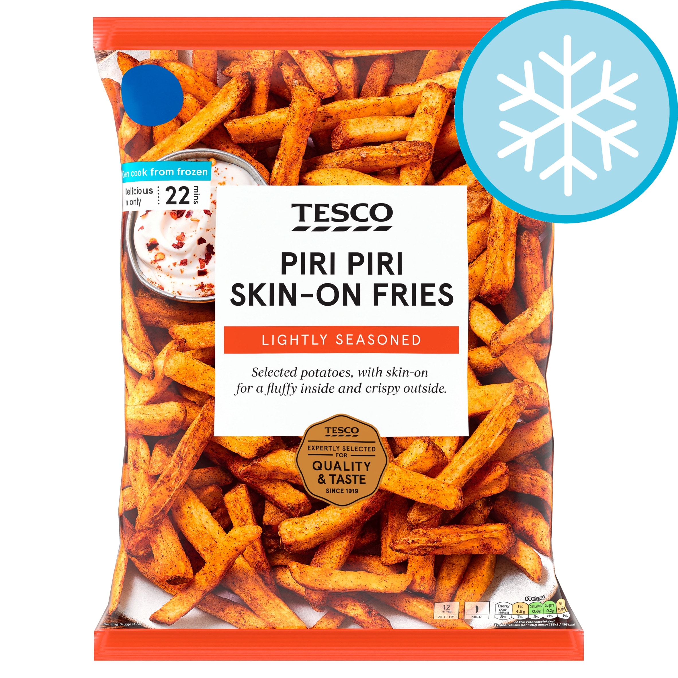 Tesco Piri Piri Skin-On Fries 750g - Tesco Groceries