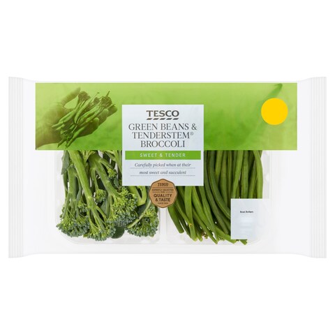 Tesco Green Beans And Tenderstem Broccoli 190G - Tesco Groceries