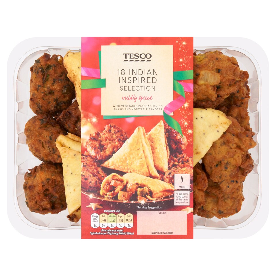 Tesco 18 Indian Inspired Selection 462G - Tesco Groceries