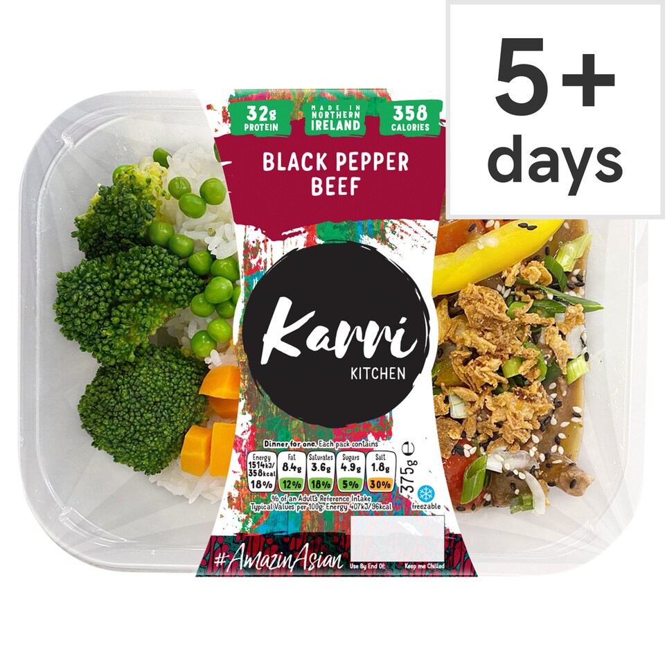 Karri Kitchen Black Pepper Beef 375g - Tesco Groceries