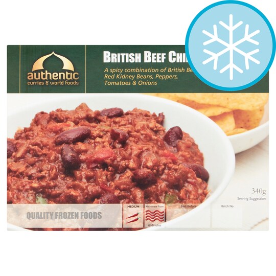 Authentic Curry Chilli Con Carne 340G - Tesco Groceries