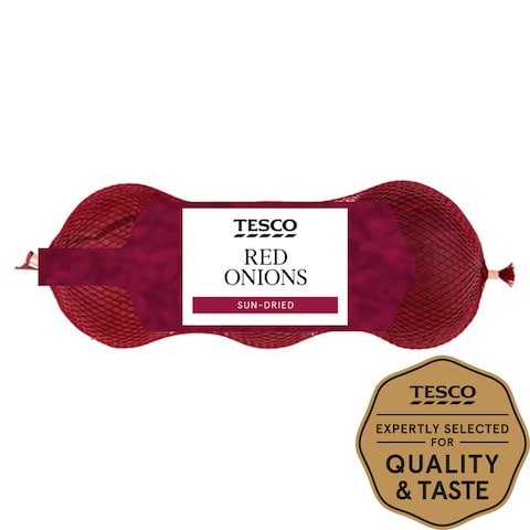 Tesco Red Onions 3Pack Minimum - Tesco Groceries
