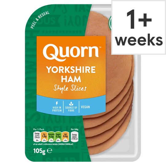Quorn Vegan Yorkshire Ham Style Slices 105G - Tesco Groceries