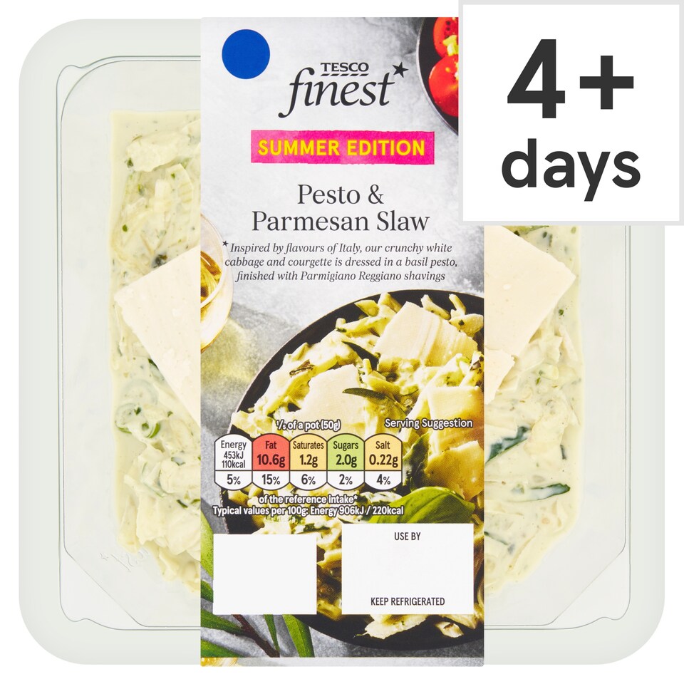 Tesco Finest Pesto & Parmesan Slaw 250g - Tesco Groceries