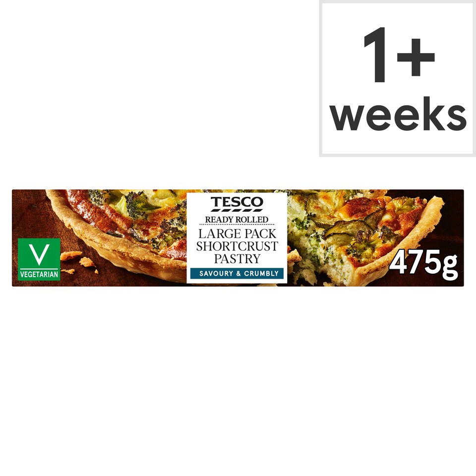 Tesco Large Pack Shortcrust Pastry 475G - Tesco Groceries